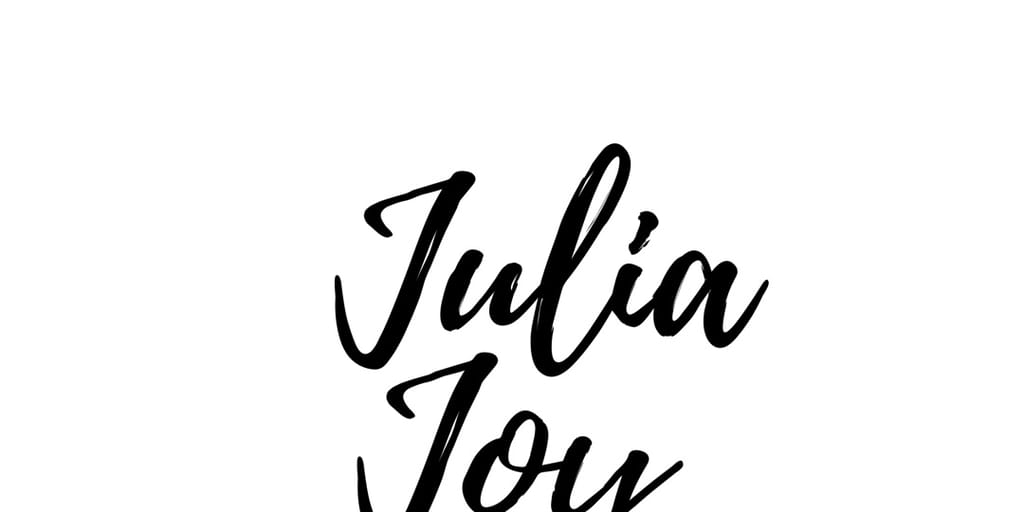 julia in cursive letters