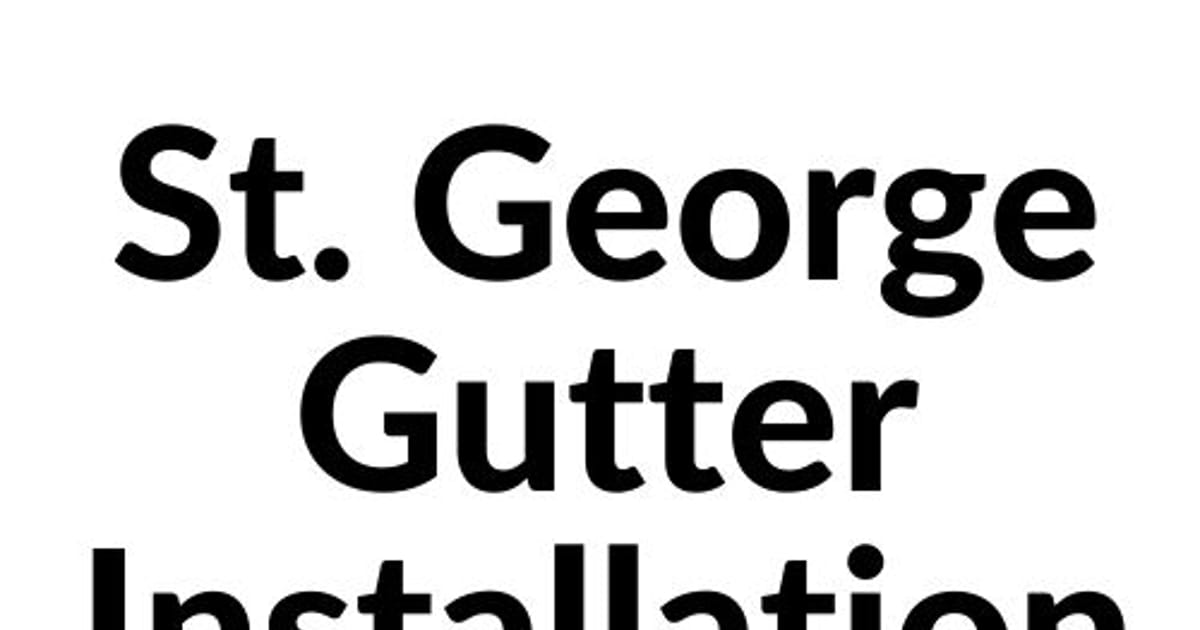 St George Rain Gutter Installation - 1203 E 900 S Suite 28, St. George ...