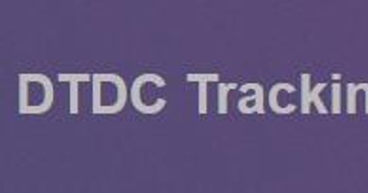 DTDC Tracking - India | about.me