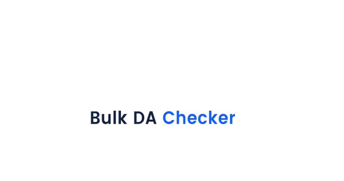 Bulk DA Checker | about.me