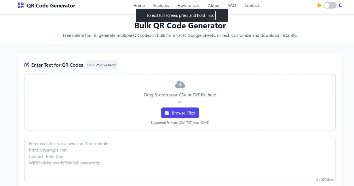 Bulk Qr Code Generator - US | about.me