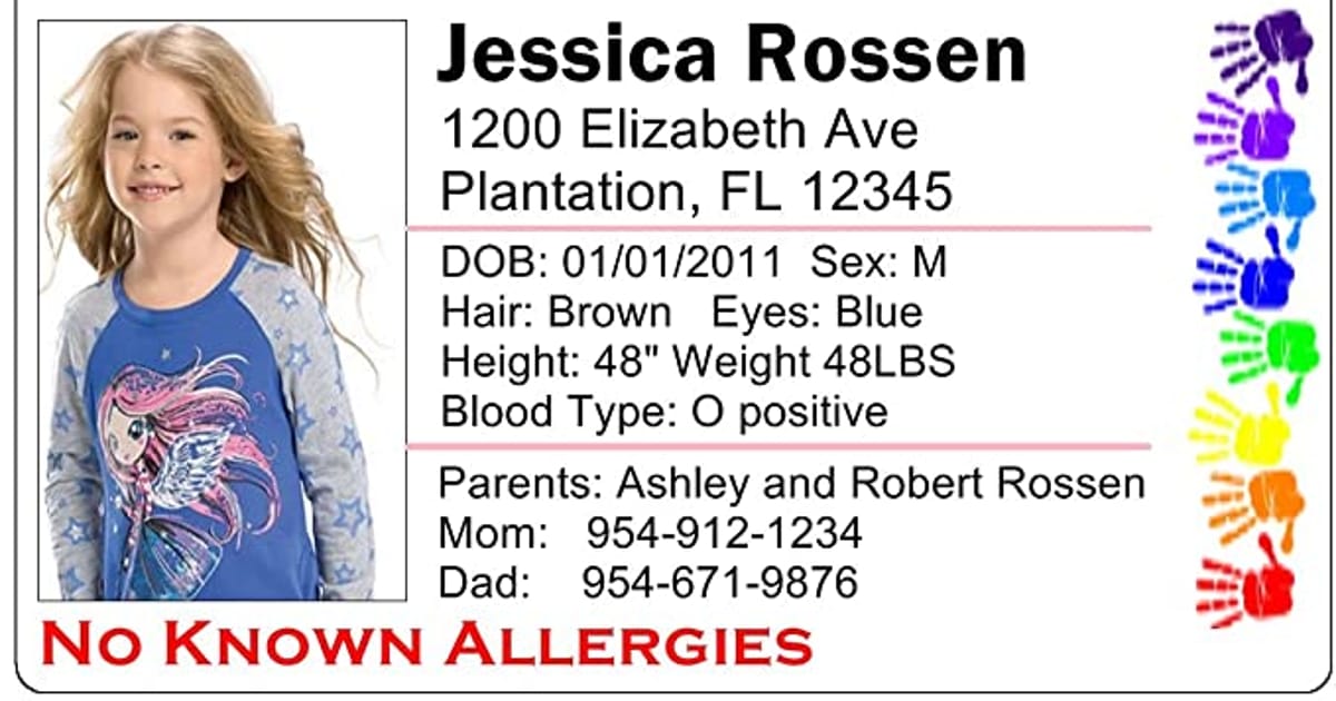 Child Identification Cards - Los Angeles, California | about.me