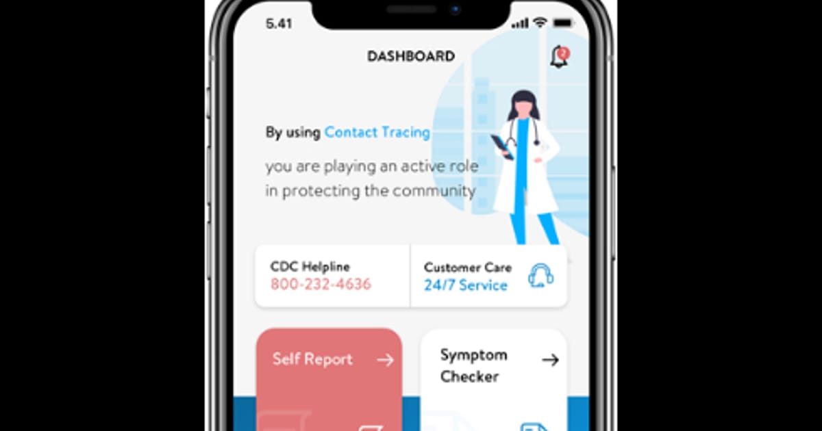 Contact Tracing Application - USA | about.me