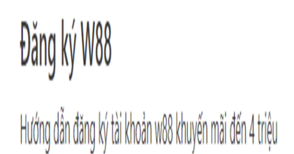 Đăng ký W88 - Vietnam | about.me