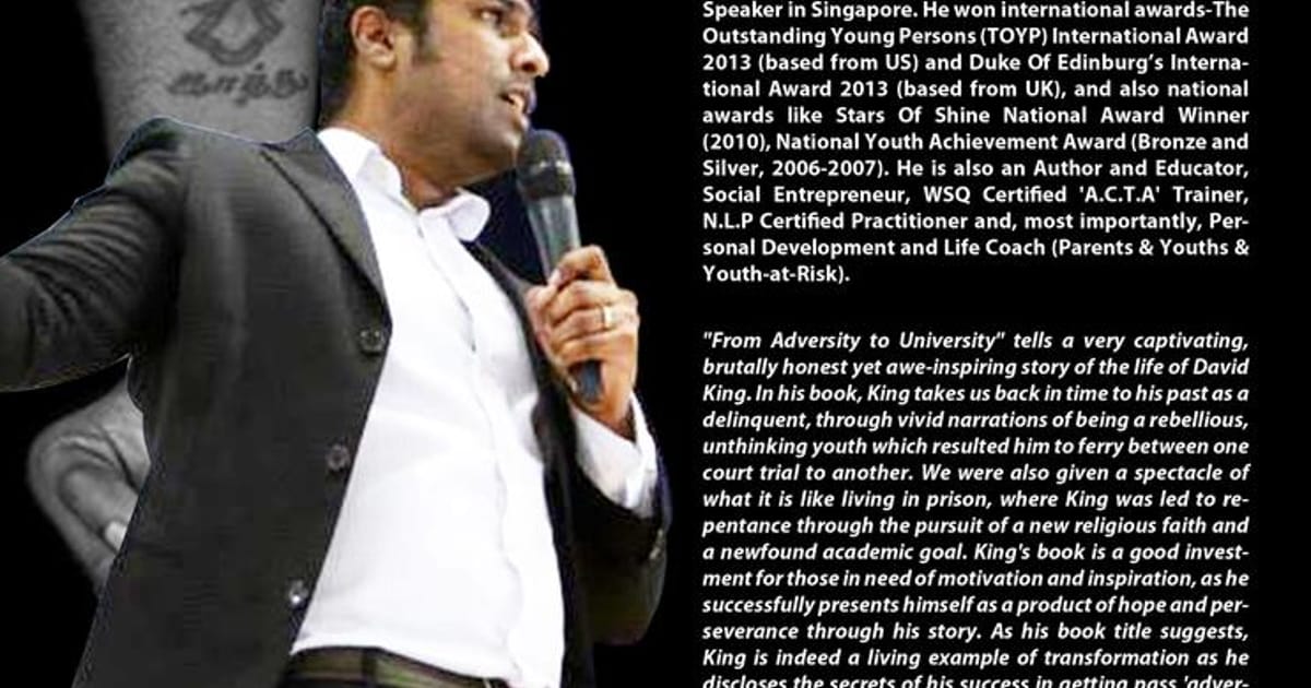 David King Raj - FOUNDER OF MINISTRY OF EMPOWERMENT, BSCSOC, PSYCHOLOGY ...