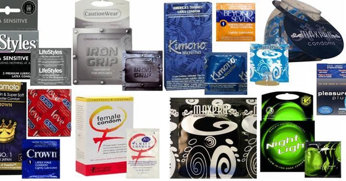 different condom brands