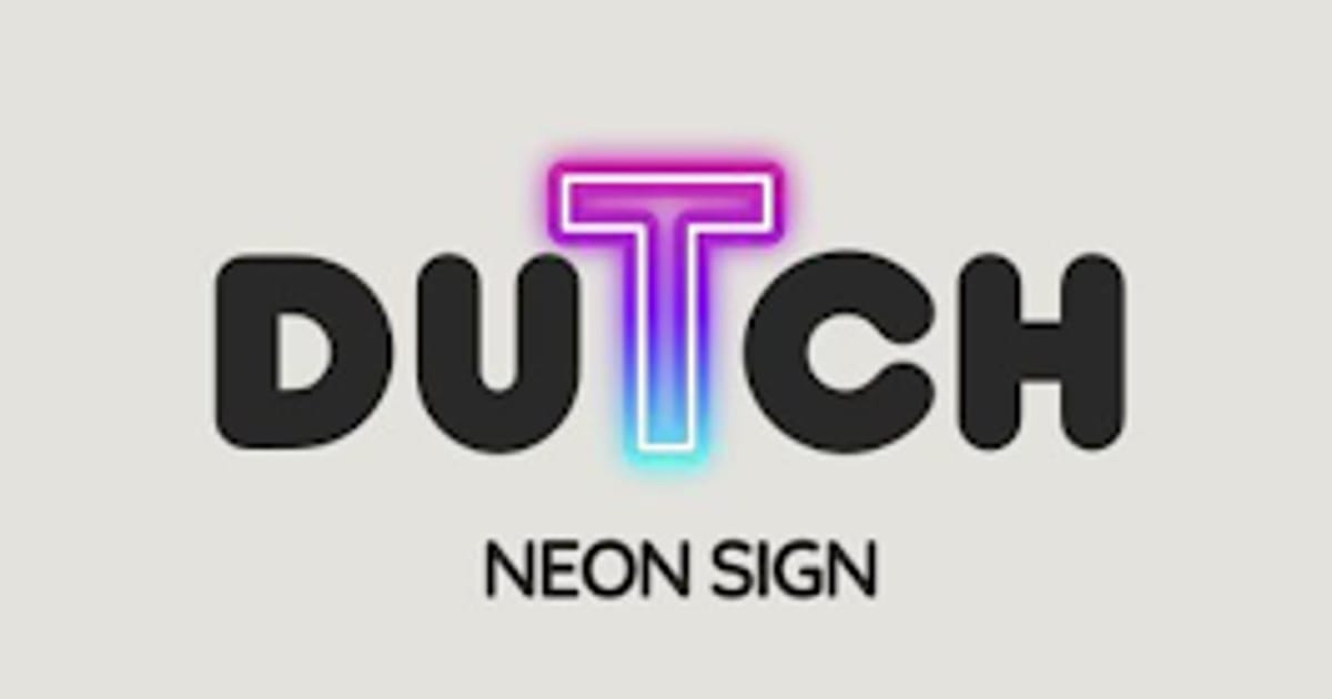 Dutch neon sign - Oosterhout | about.me