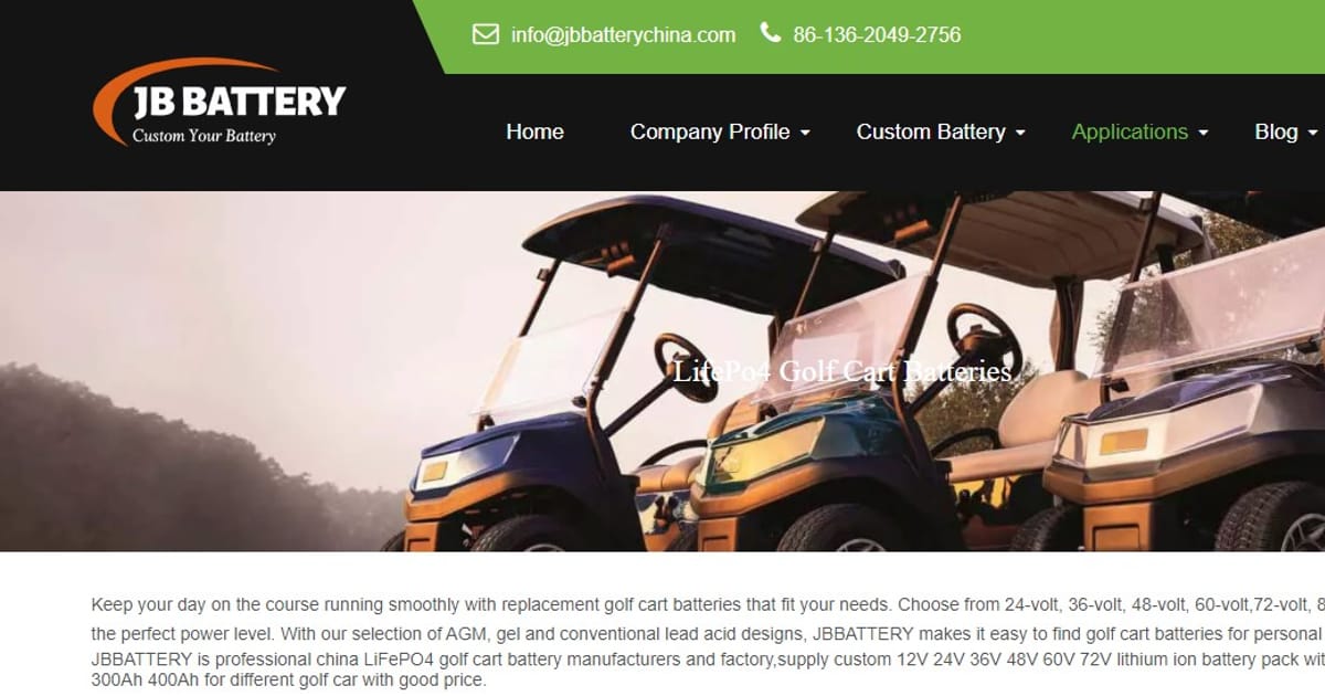 LifePo4 Golf Cart Battery - China | about.me