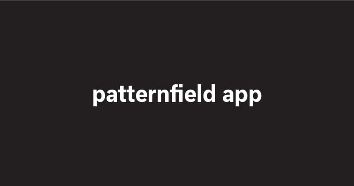 Patternfield App | about.me