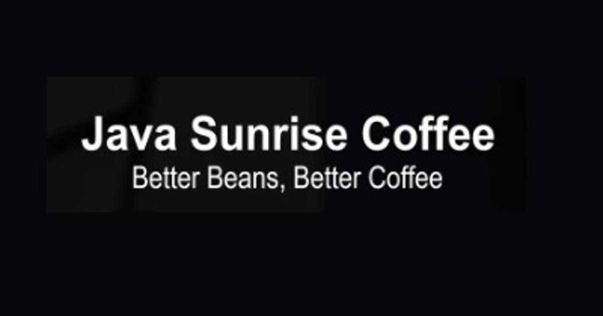 Java Sunrise Coffee - Australia | about.me