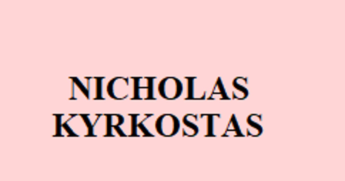 Nicholas kyrkostas - New York | about.me