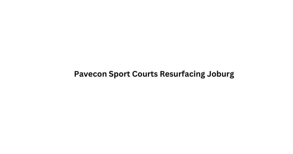 Pavecon Sport Courts Resurfacing Joburg - 113 7th Ave, Highlands North, Johannesburg, Gauteng ...
