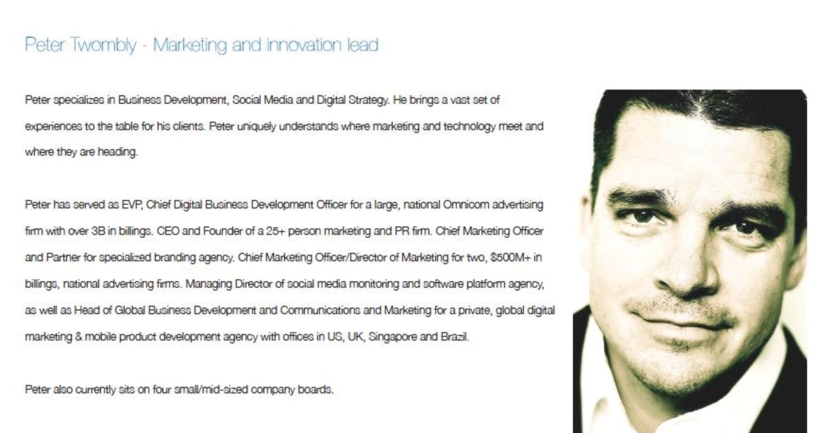 Peter Twombly | about.me