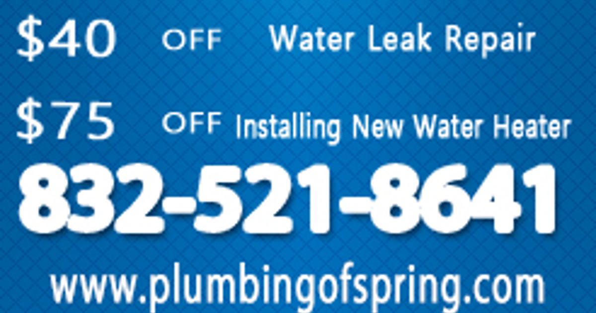 Plumbing of spring TX - 3405 Farm to Market 2920, Spring TX 77388 ...