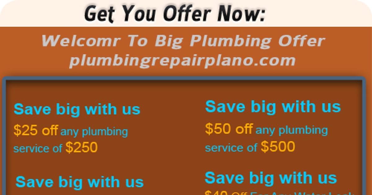 Plumbing Repair Plano - 1806 K Ave, Plano TX 75074 | about.me