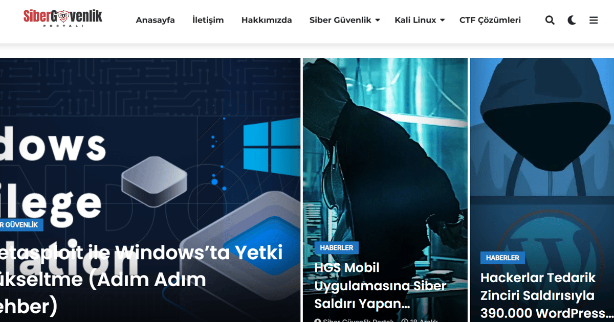 Siber Güvenlik Portalı | about.me