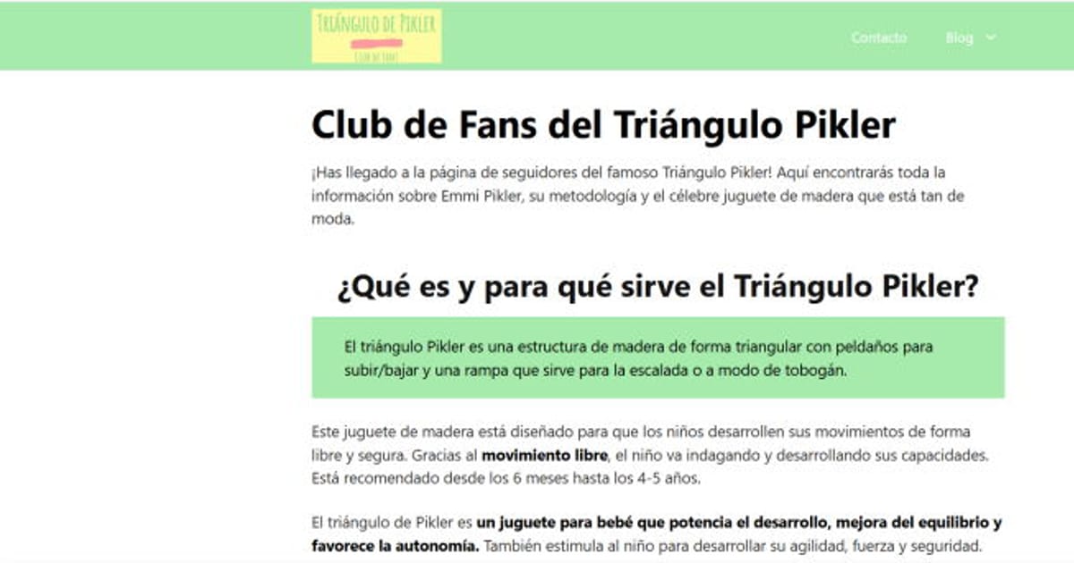Triangulo Pikler - Spain | about.me