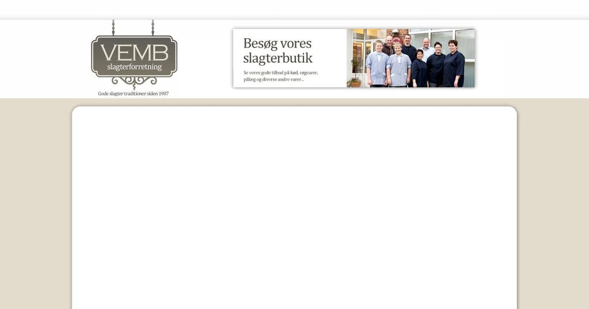 Vemb Slagter aps. - Vemb, Danmark, Vemb Slagter, Slagter | about.me