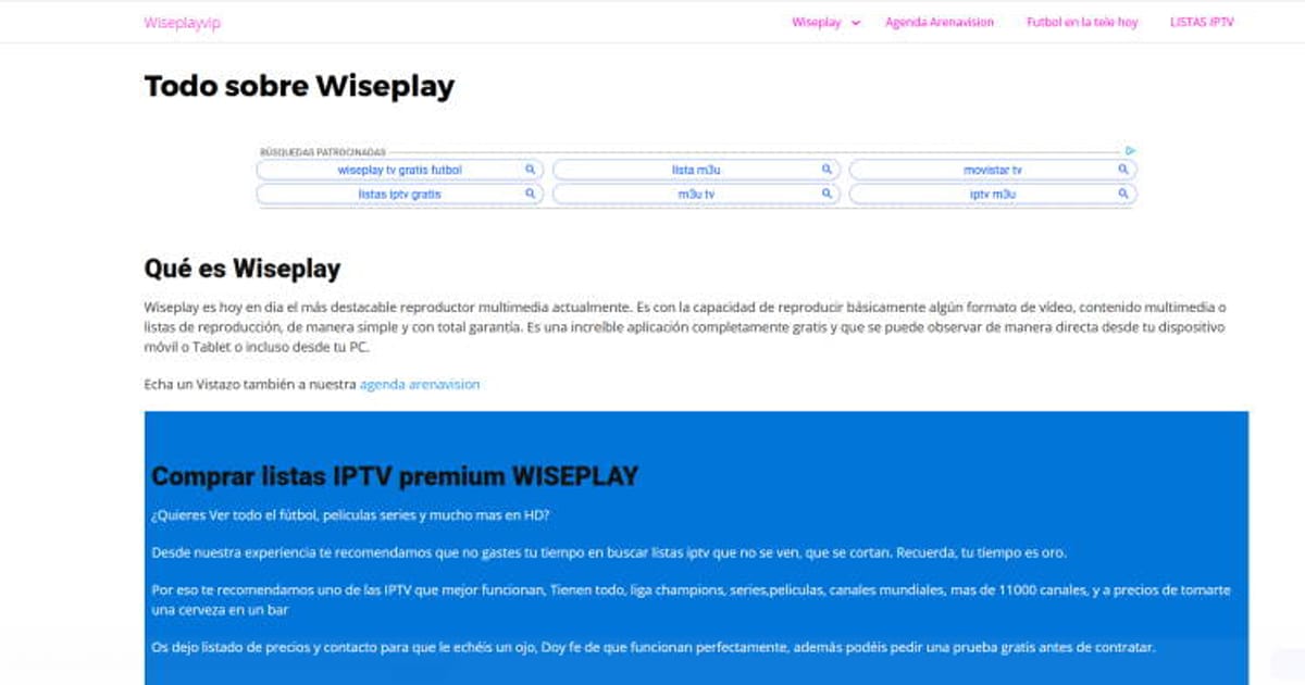 Wiseplay Vip - Spain | about.me