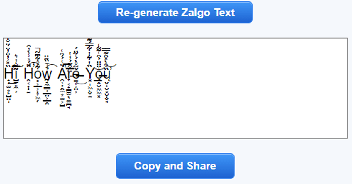 zalgo text generator - india | about.me